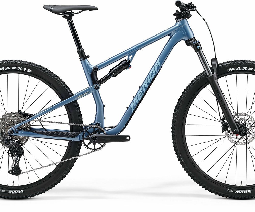 Merida ONE-TWENTY 300 Silk Steel Blue(Blue/Lime) 2024