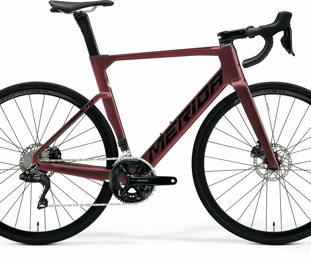 Merida REACTO 6000 Di2 Silk Burgundy Red(Black) 2023